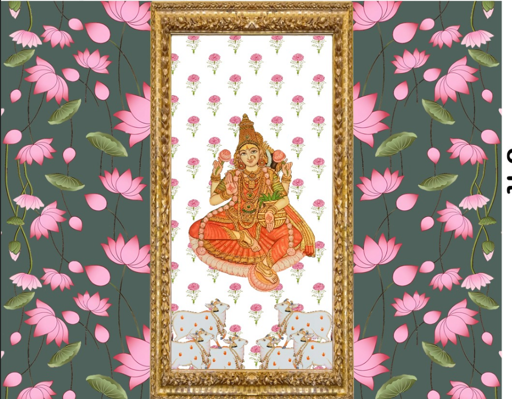 Lakshmi Devi Backdrop!!! – KairaGiftWorld
