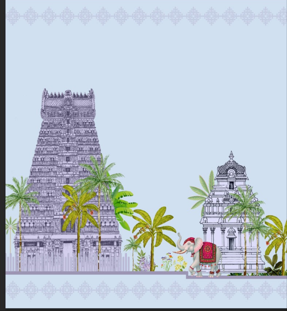 Temple Backdrop cloth – KairaGiftWorld