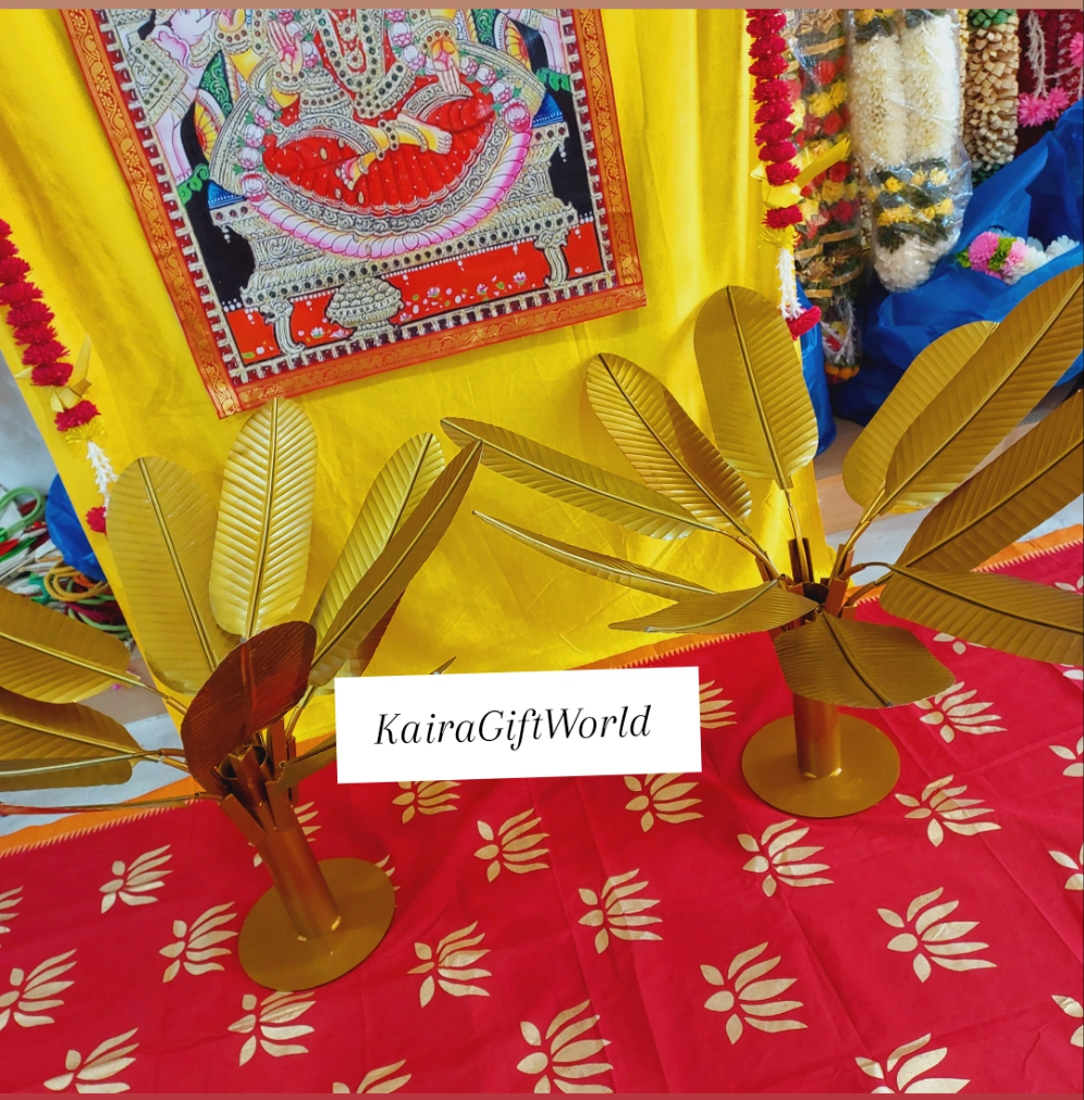 Gold Plated Banana Tree !!!Set of 2!!! – KairaGiftWorld