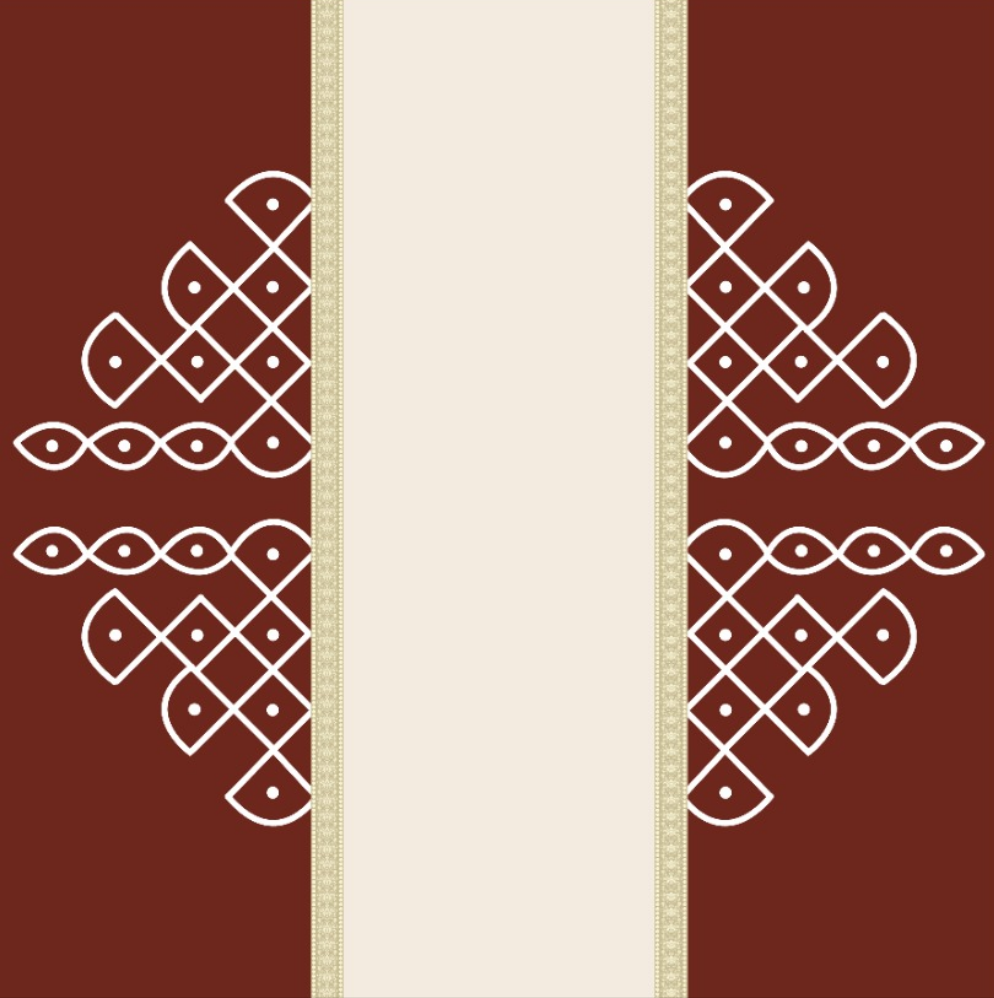 Brown Kolam Backdrop!!! – KairaGiftWorld