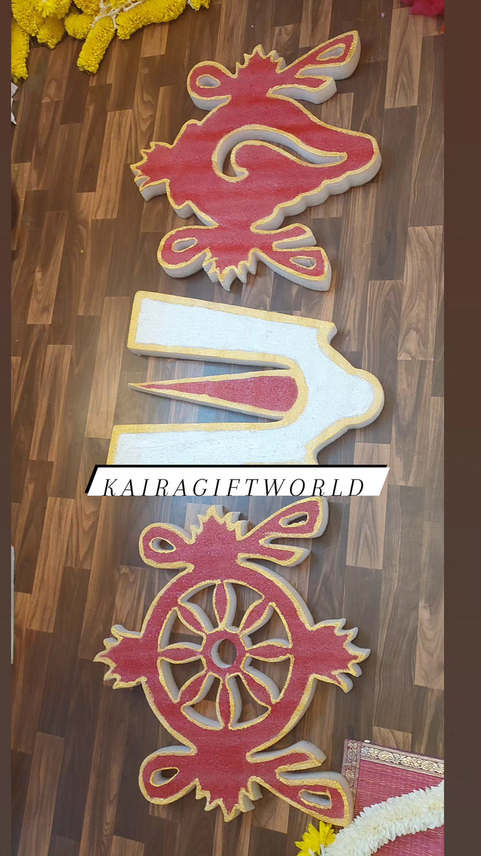 Shanku Chakra Naamam!!! 3ft size – KairaGiftWorld