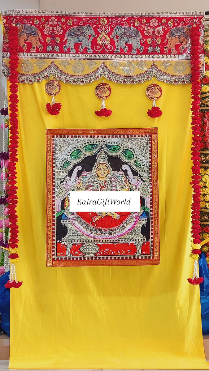 Lakshmi Devi Backdrop Set!!! – KairaGiftWorld