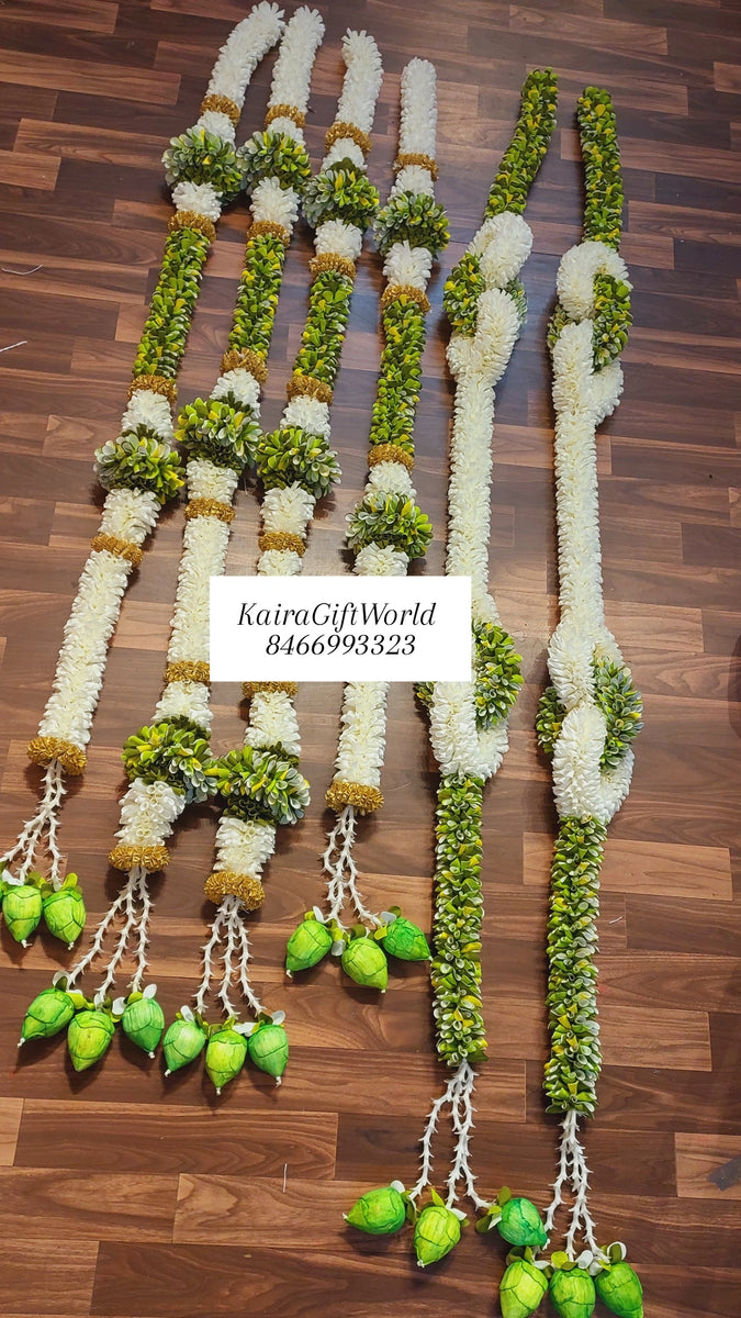 White and Green Garlands Set!!! – KairaGiftWorld