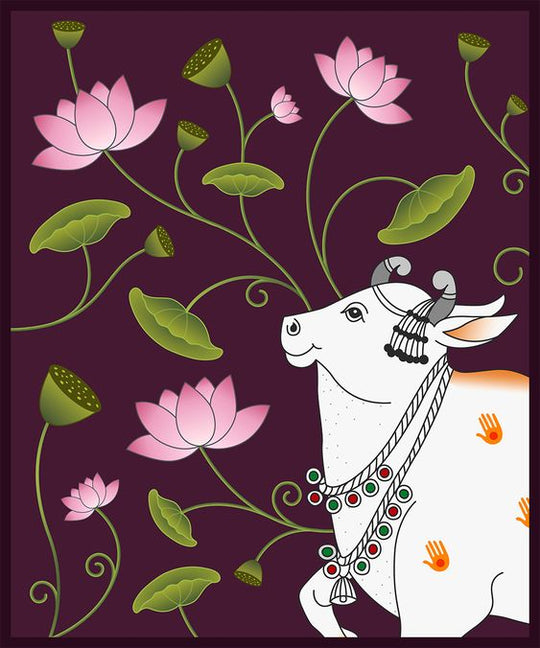 Pichwai theme backdrop – KairaGiftWorld
