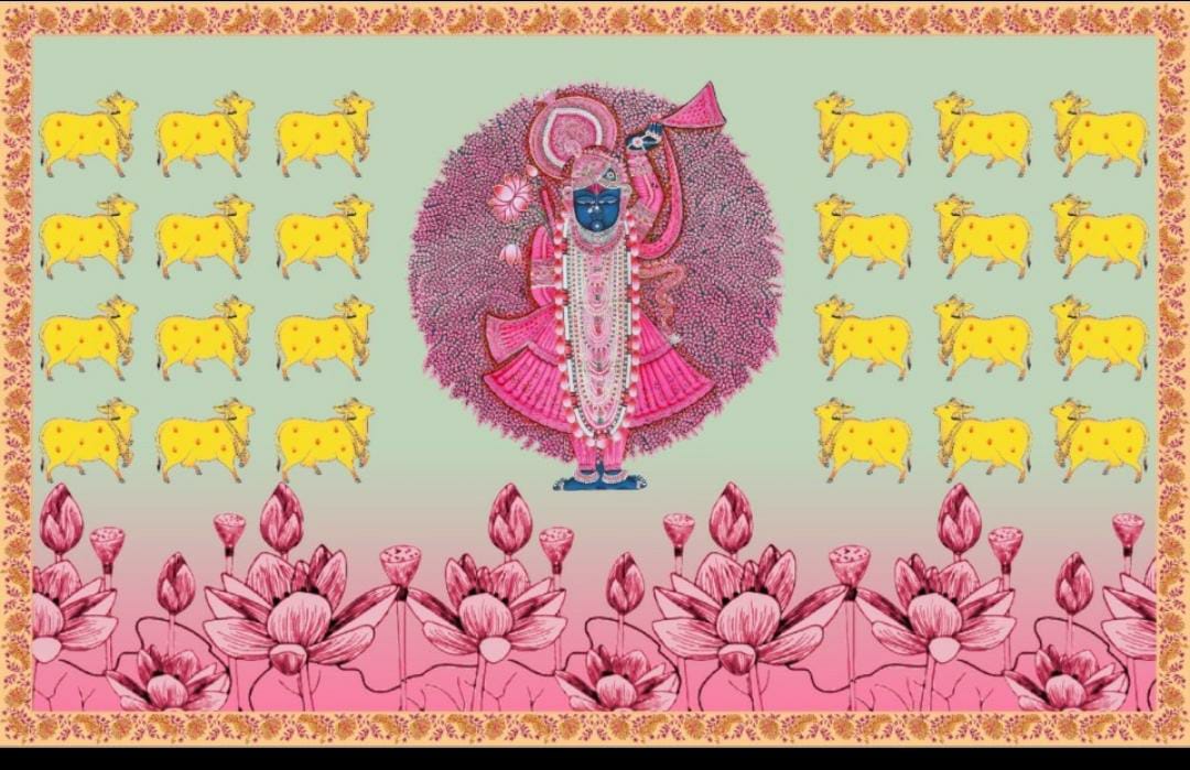 Pichwai Balaji Backdrop Cloth!!! – KairaGiftWorld