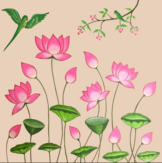Lotus Theme Backdrop Cloth – KairaGiftWorld