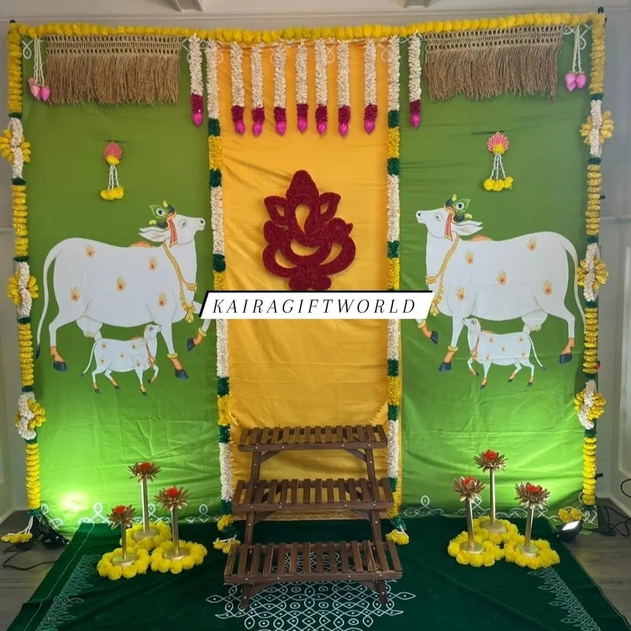 Pichwai Theme Backdrop Set!! – KairaGiftWorld